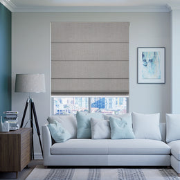 Roman Blinds James Blockout Linen Roman Blinds – Half Price Blinds
